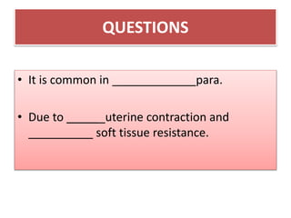 Uterine Inertia, Precipitate Labor and Uterine Tetany | PPTX