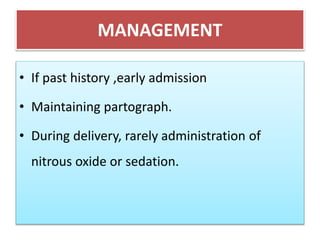 Uterine Inertia, Precipitate Labor and Uterine Tetany | PPTX