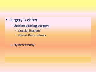 Uterine uterine brace suture slideshare | PPTX