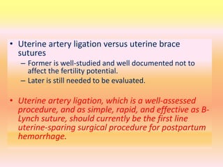 Uterine uterine brace suture slideshare | PPTX