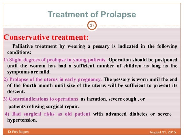 Utero Vaginal Prolapse