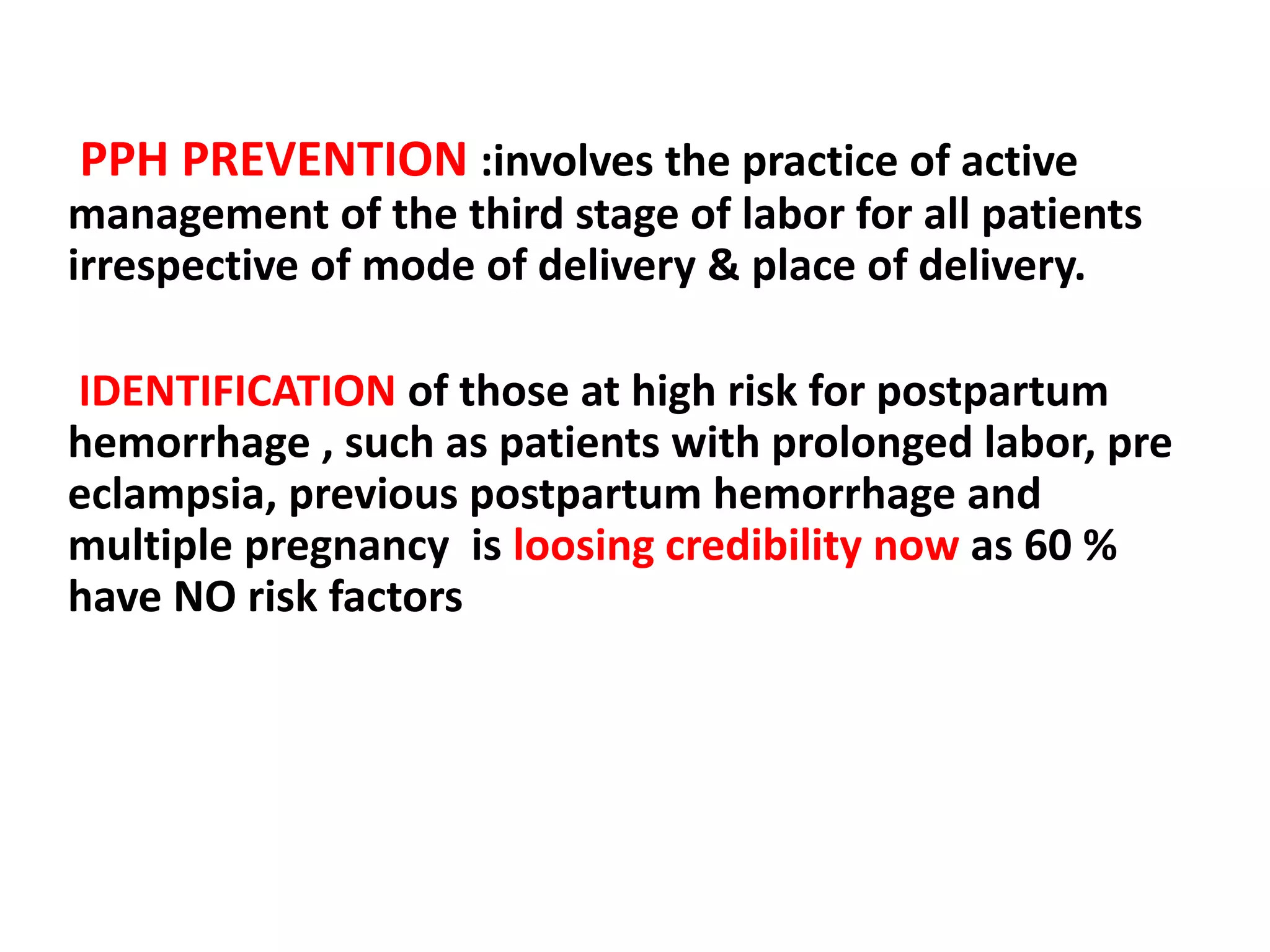 UTEROTONIC Drugs for ATONIC PPH Prevention in India Dr Sharda Jain , Dr ...