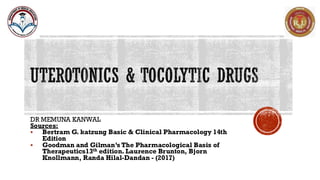a brief overview on uterine tocolytics and muscles relaxants | PDF