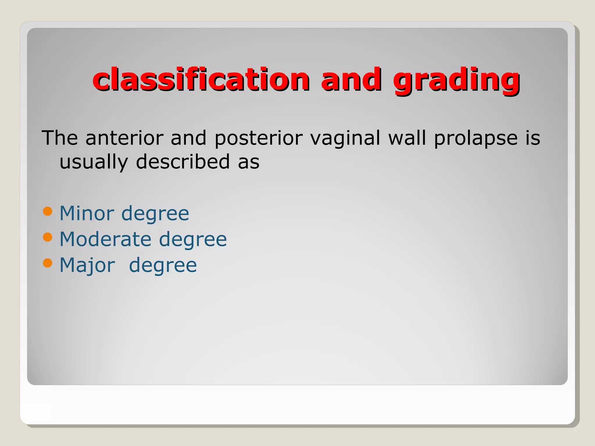 Utero vaginal prolapse | PPT