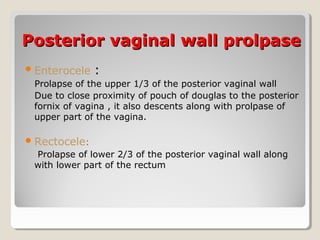 Utero vaginal prolapse | PPT