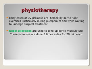 Utero vaginal prolapse | PPT