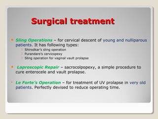 Utero vaginal prolapse | PPT
