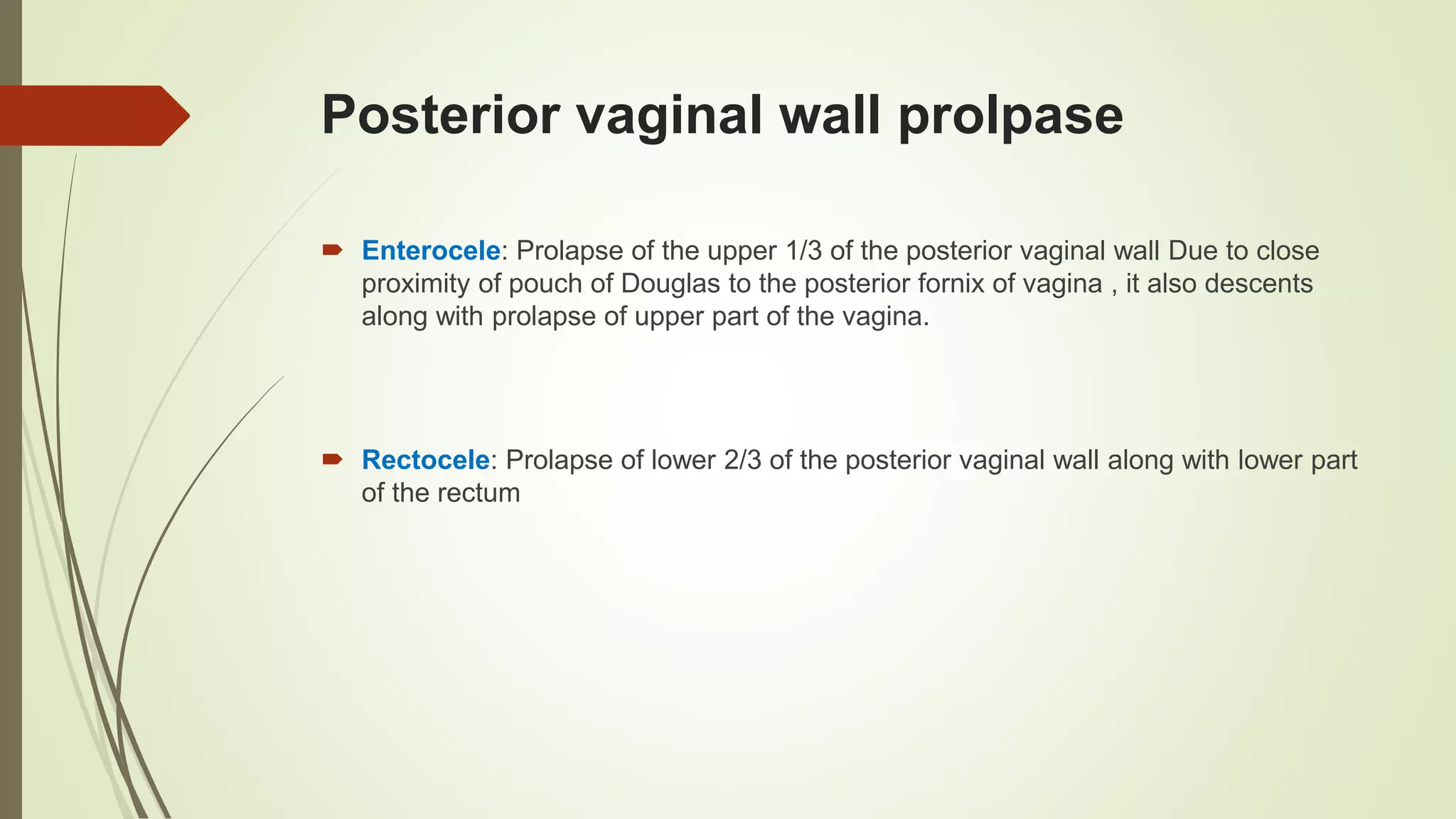 Uterovaginal prolapse | PPTX