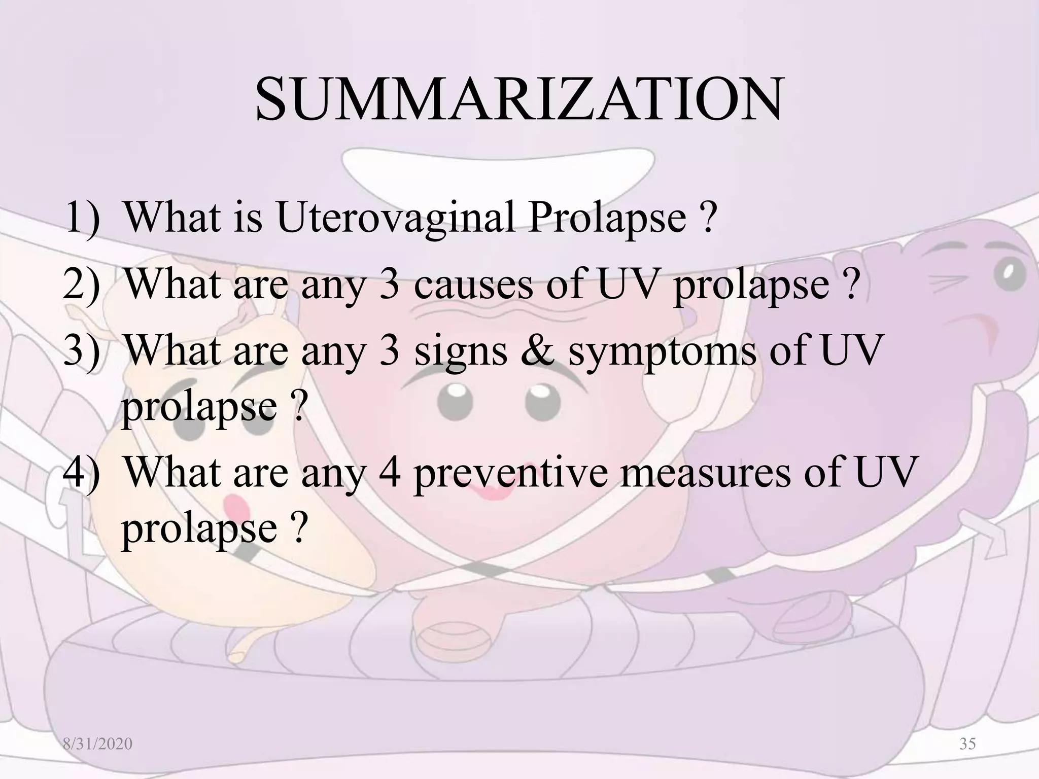 Utero vaginal prolapse | PPTX