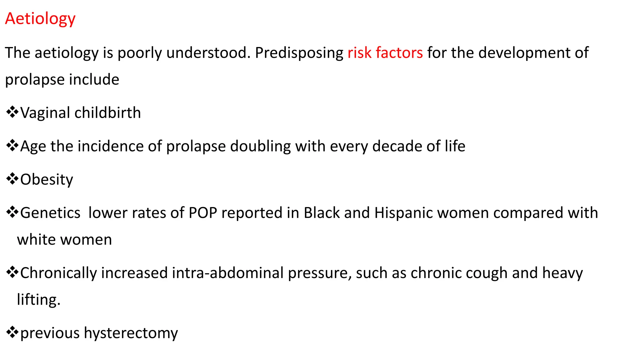 Uterovaginal Prolapse simply taken good luck | PPTX