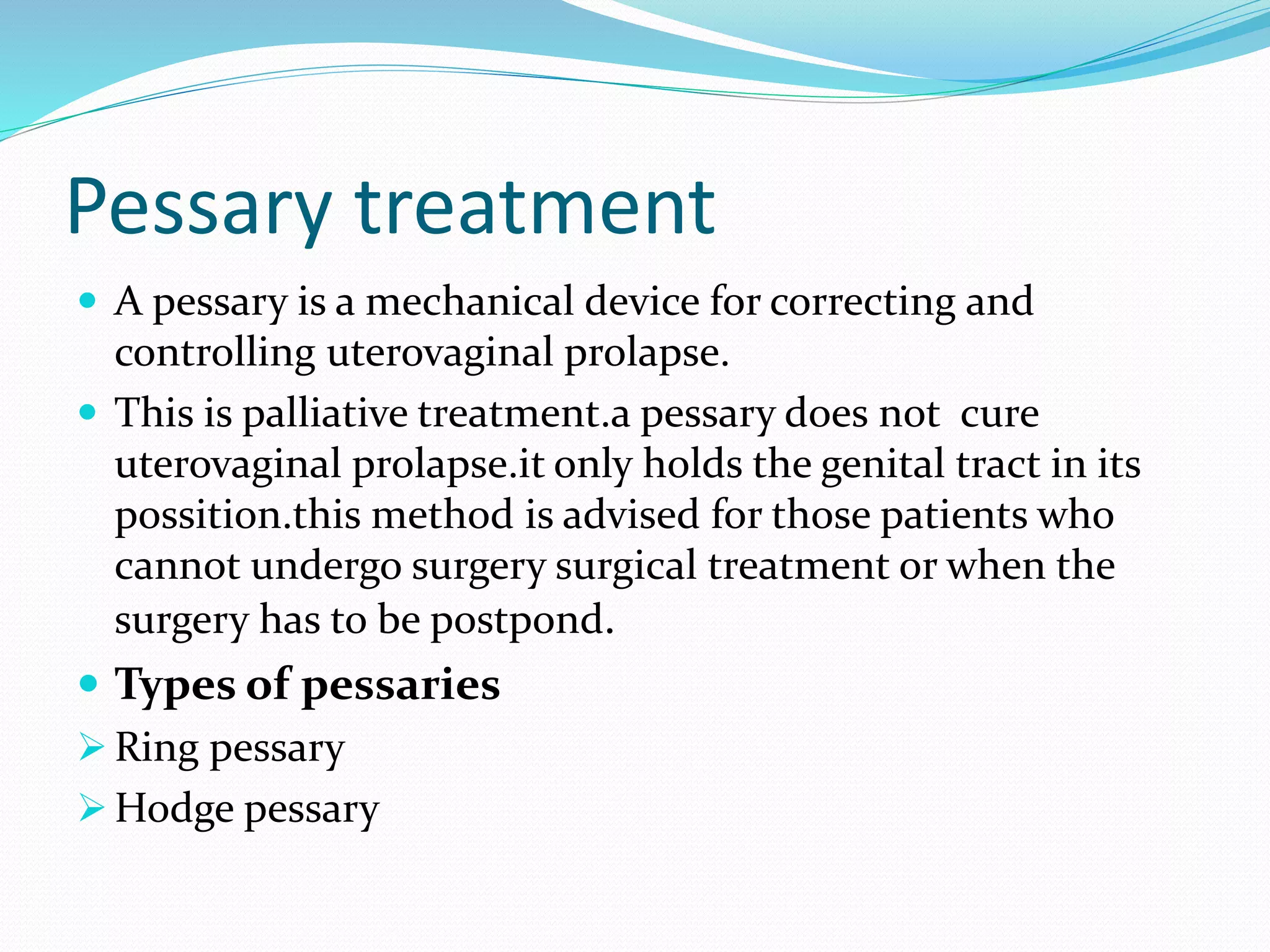 Uterovaginal prolapse by Dr zarkaish | PPTX