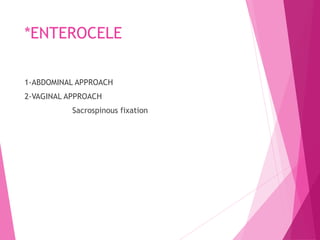 Uterovaginal prolapse By Dr rizwan ullah khan | PPT