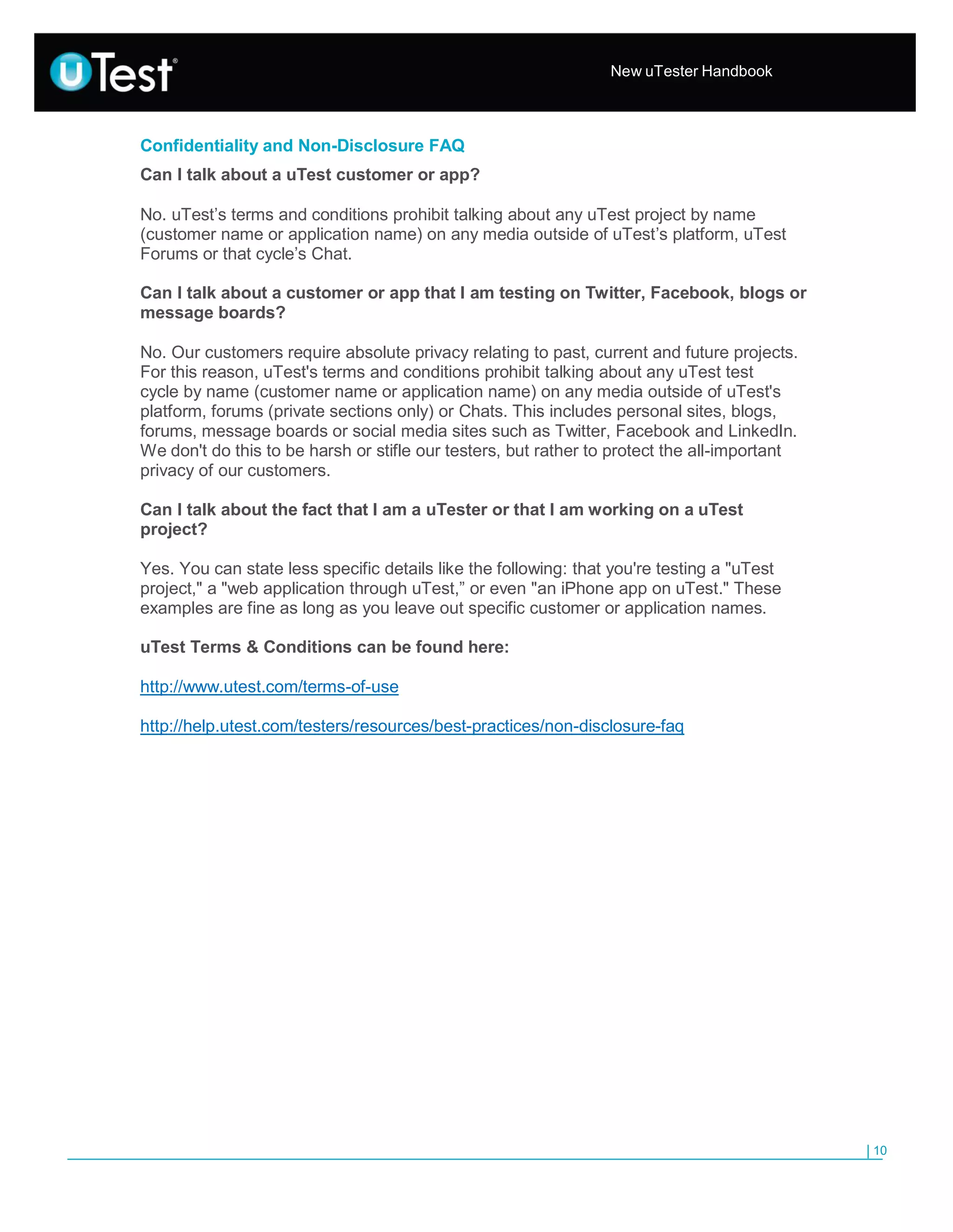 U test utester-handbook-20130613 | PDF