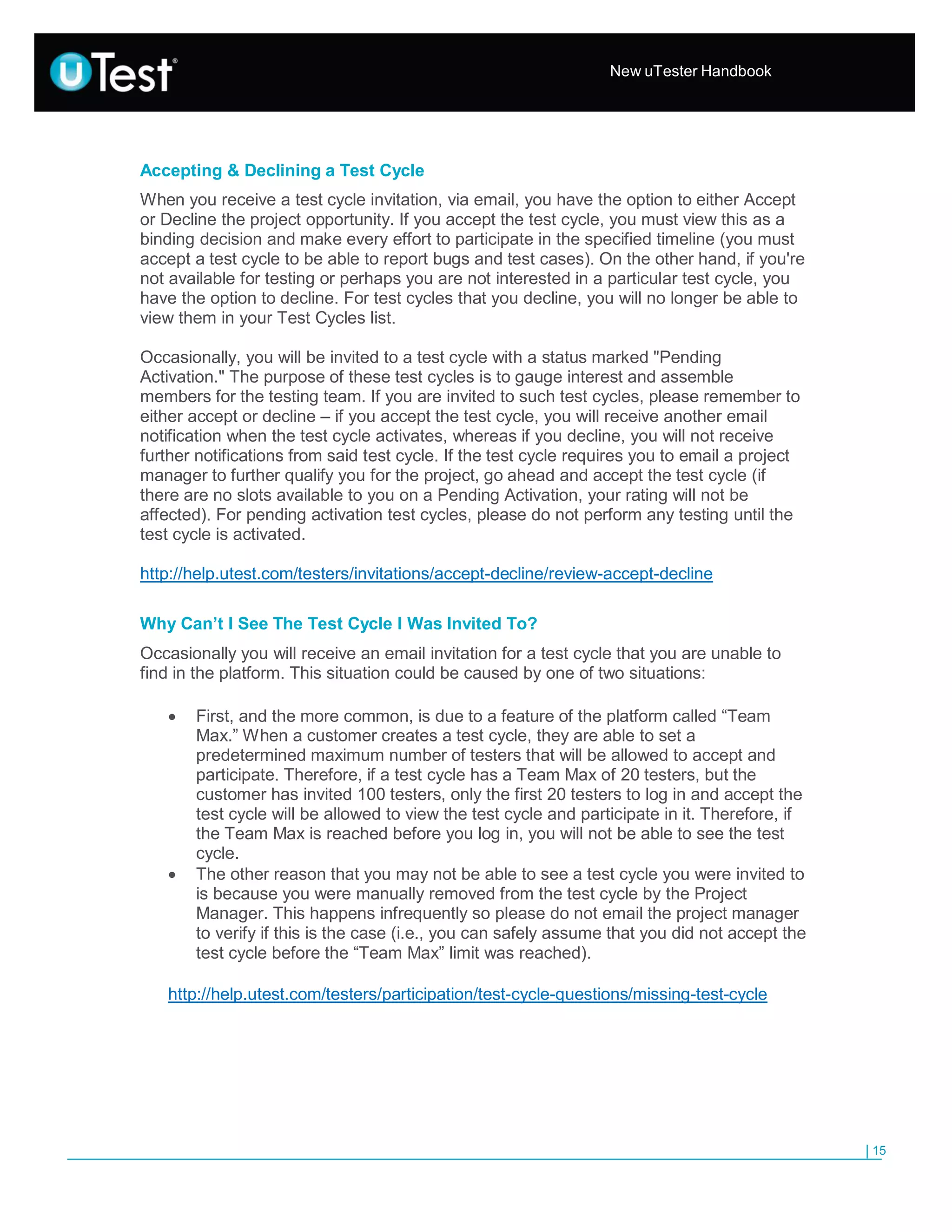 U test utester-handbook-20130613 | PDF