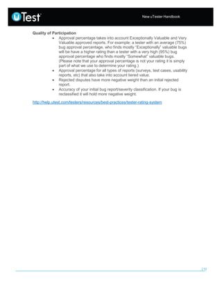 U test utester-handbook-20130613 | PDF