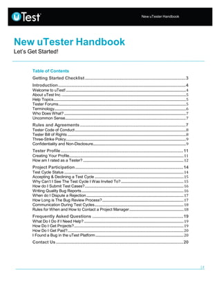 U test utester-handbook-20130613 | PDF