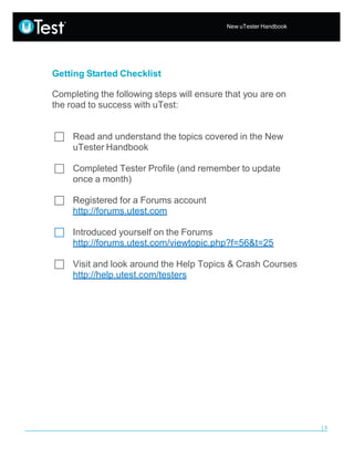 U test utester-handbook-20130613 | PDF