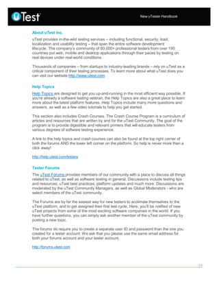 U test utester-handbook-20130613 | PDF