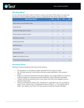 U test utester-handbook-20130613 | PDF