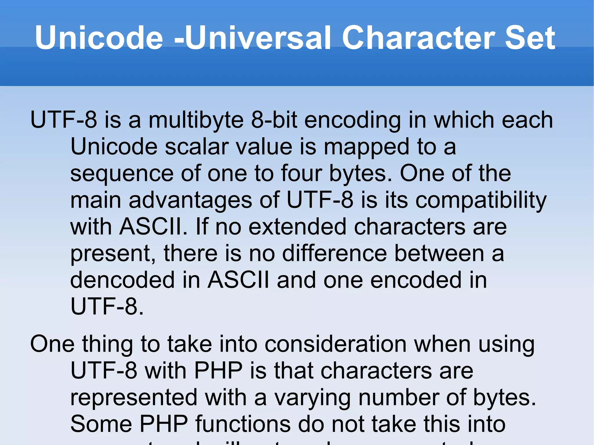 Character Encoding issue with PHP | PPT Character Encoding issue with PHP | PPT