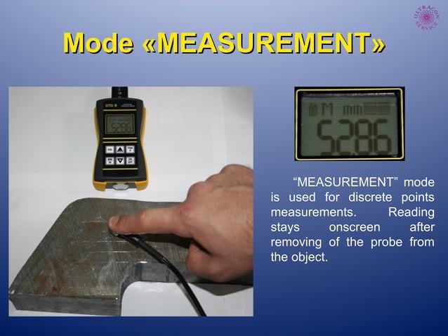 UTG-8 Ultrasonic Thickness Gauge | PPT | Physics | Science