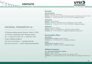 UTG Presentation 2009 | PPT