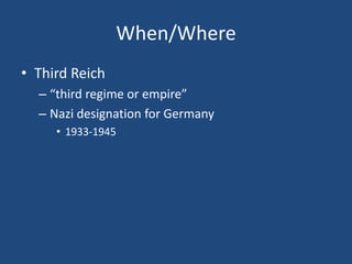 U:\Third Reich | PPTX