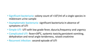 UTI in children | PPTX