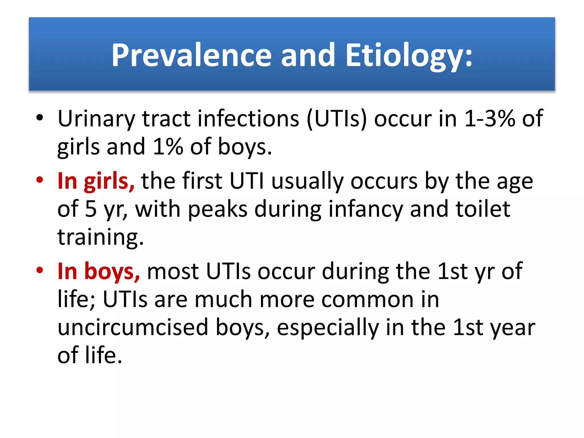 Urinary Tract Infections in children | PPTX