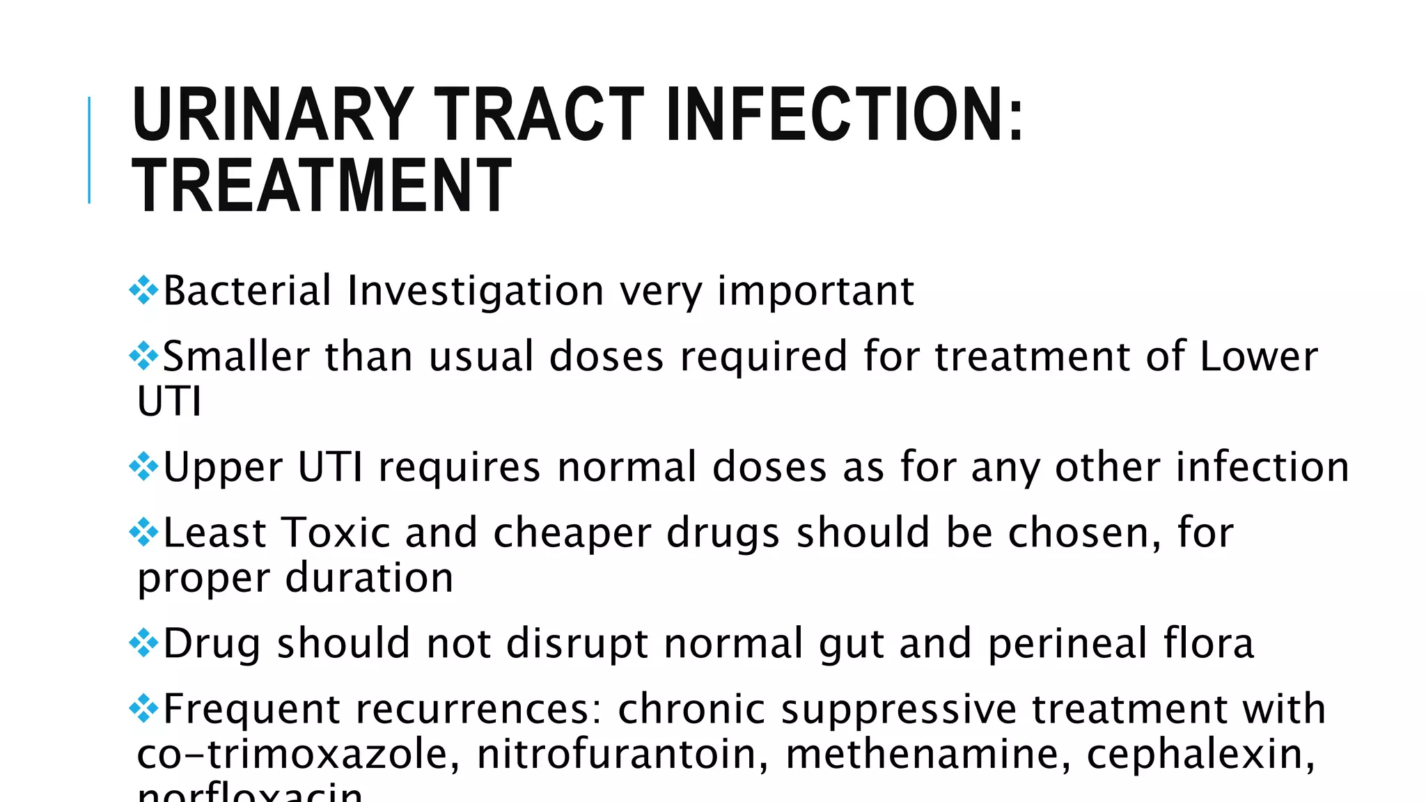Drugs used in urinary tract infection | PPTX
