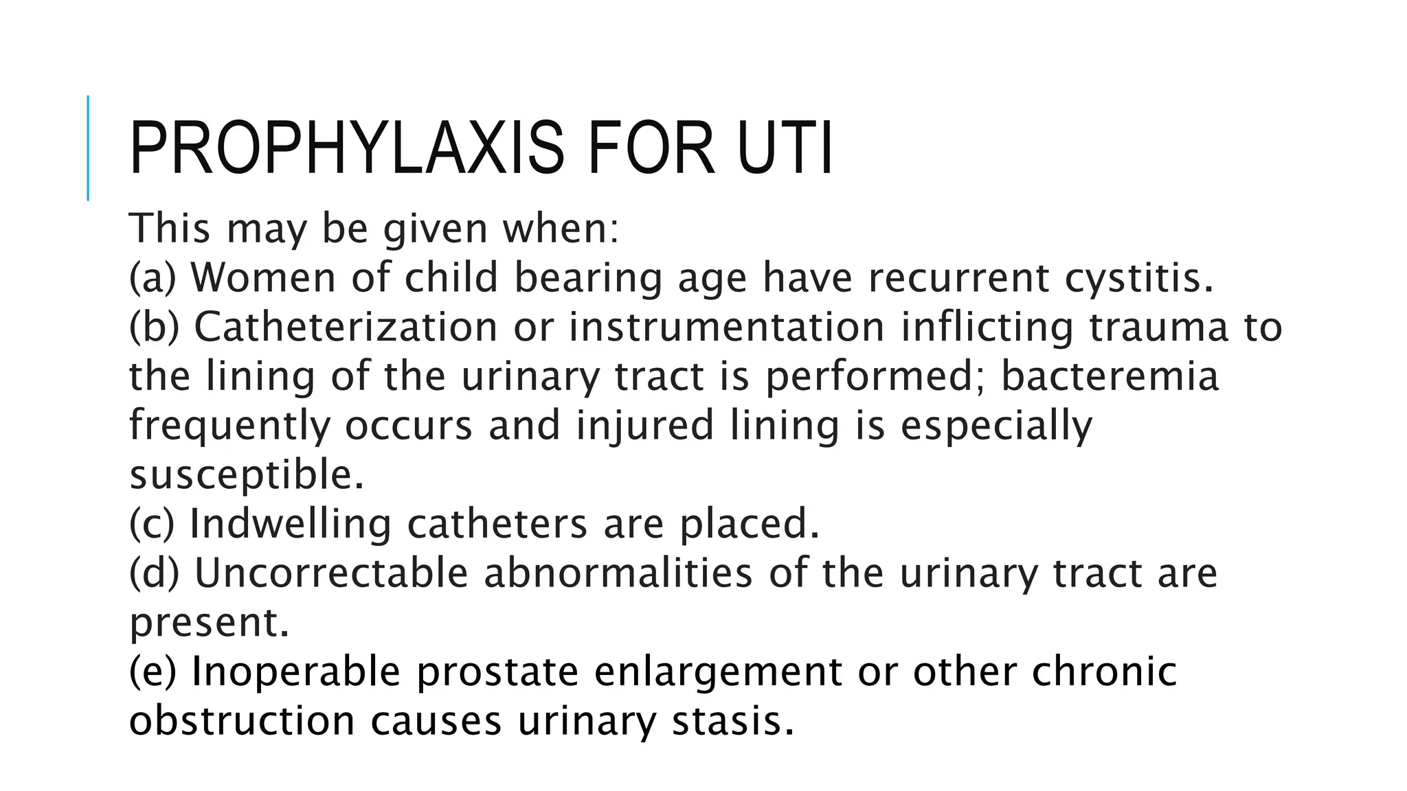 Drugs used in urinary tract infection | PPTX