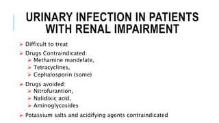 Drugs used in urinary tract infection | PPTX