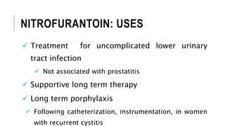 Drugs used in urinary tract infection | PPTX