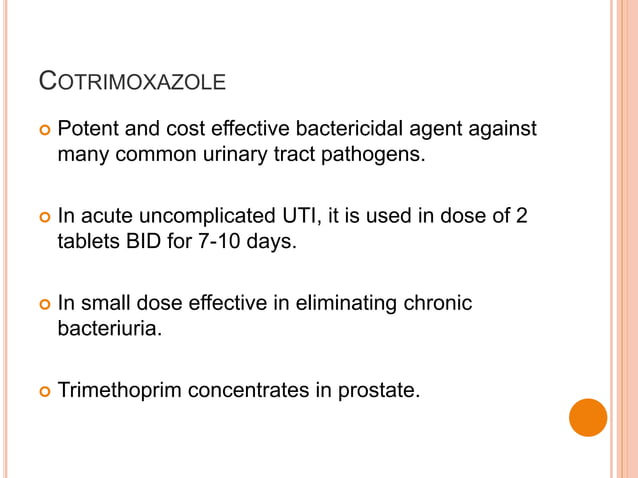 pharmacotherapy of Uti | PPTX | Infectious Diseases | Diseases and ...