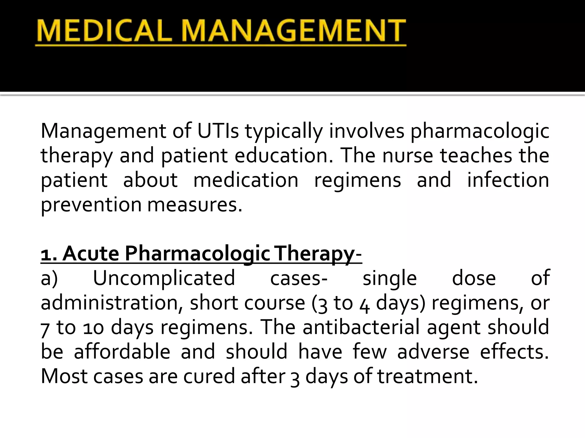 Urinary Tract Infection with Nursing Management | PPTX