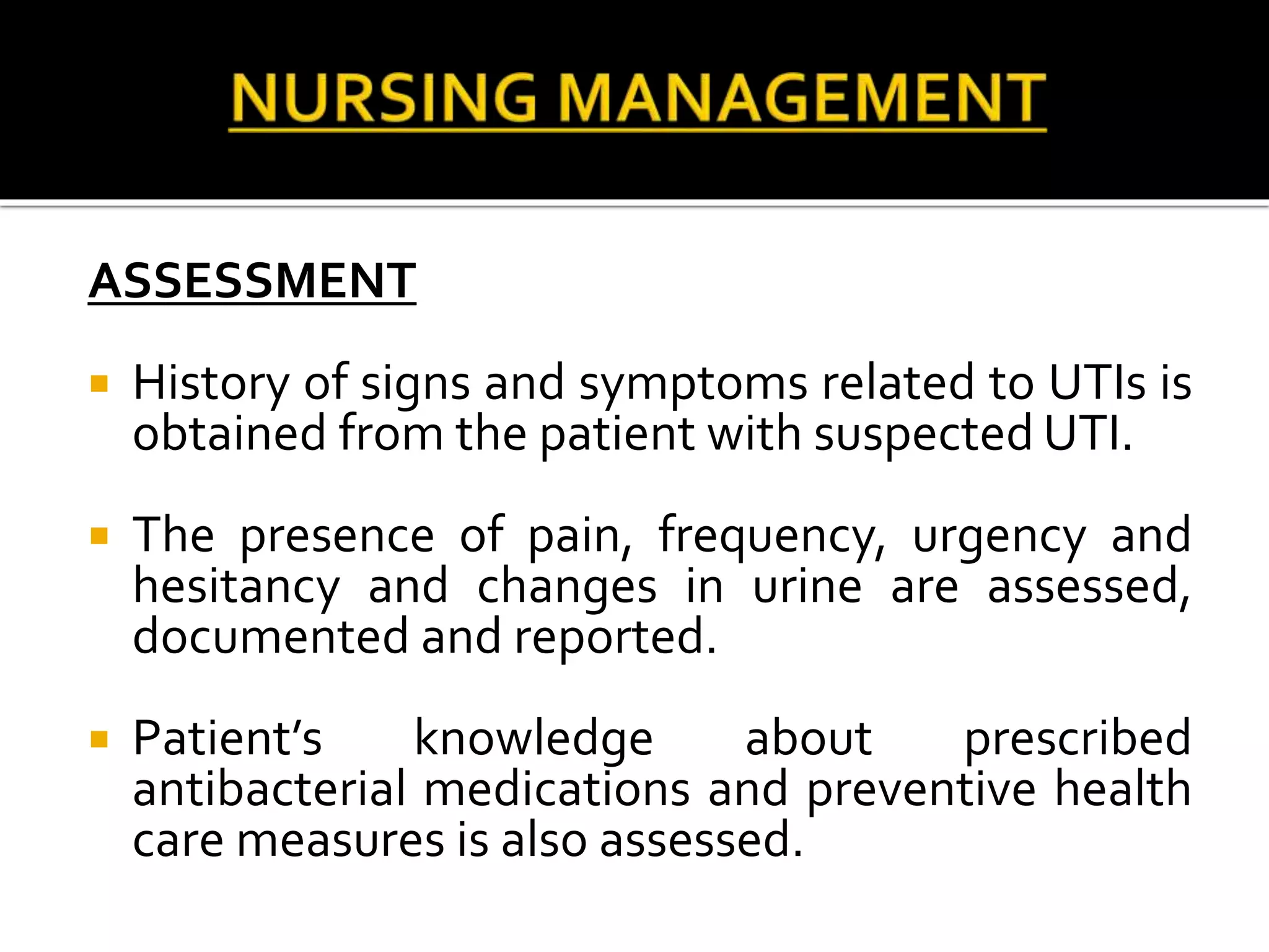 Urinary Tract Infection with Nursing Management | PPTX