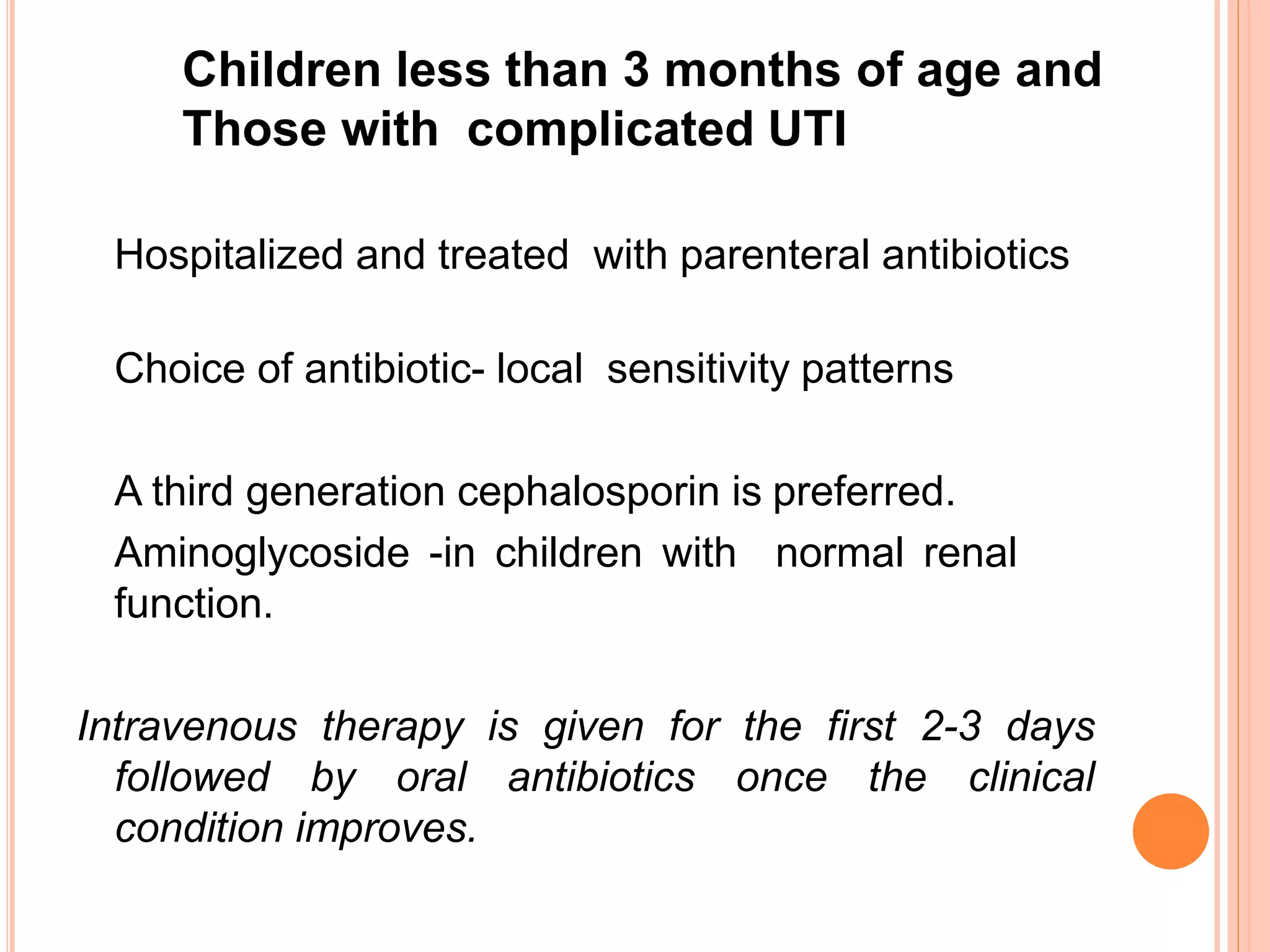 URINARY TRACT INFECTION IN CHILDREN | PPTX