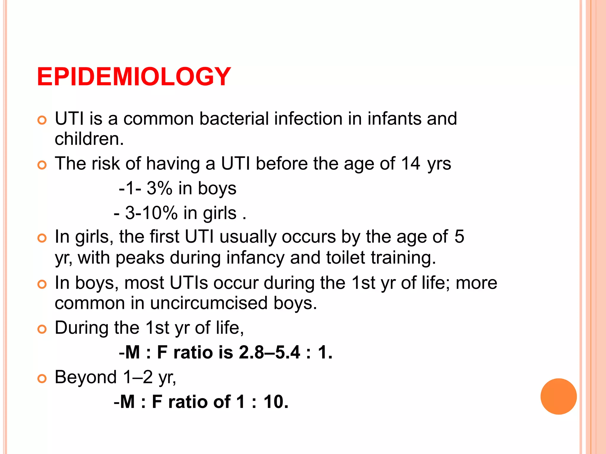 URINARY TRACT INFECTION IN CHILDREN | PPTX