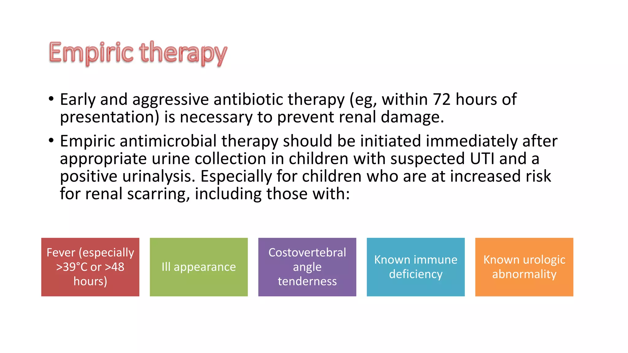 urinary tract infection in pediatrics | PPTX