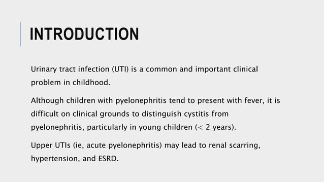 urinary tract infection in pediatrics | PPTX | Infectious Diseases ...