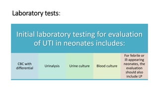 urinary tract infection in pediatrics | PPTX