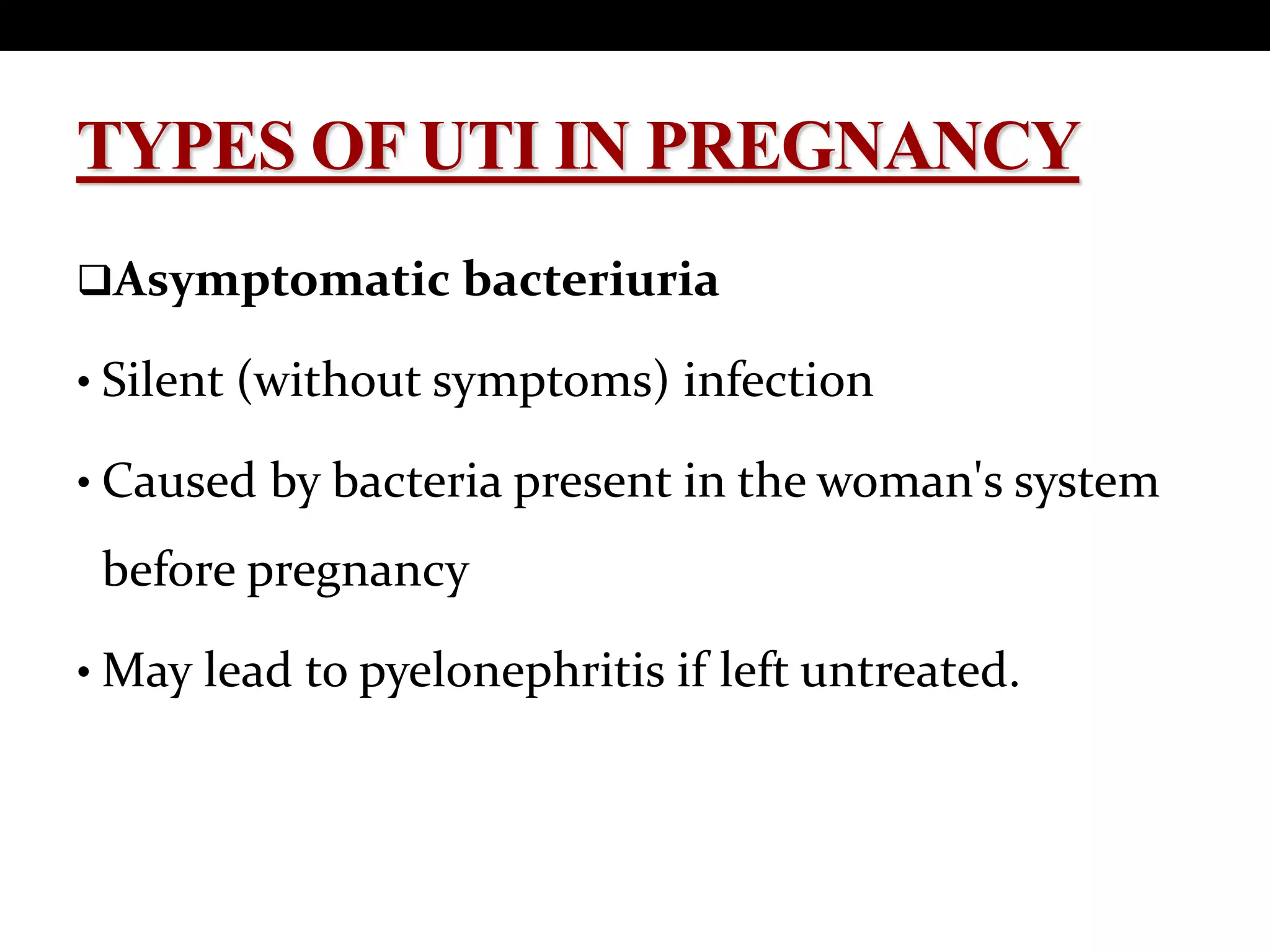 urinary tract infection during pregnancy | PPTX