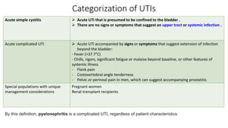 Urinary Tract infections | PPTX