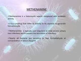 Urinary tract infection and its treatment | PPTX