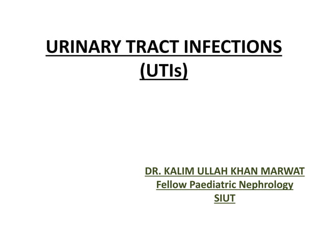 pediatric Urinary tract infection | PPTX