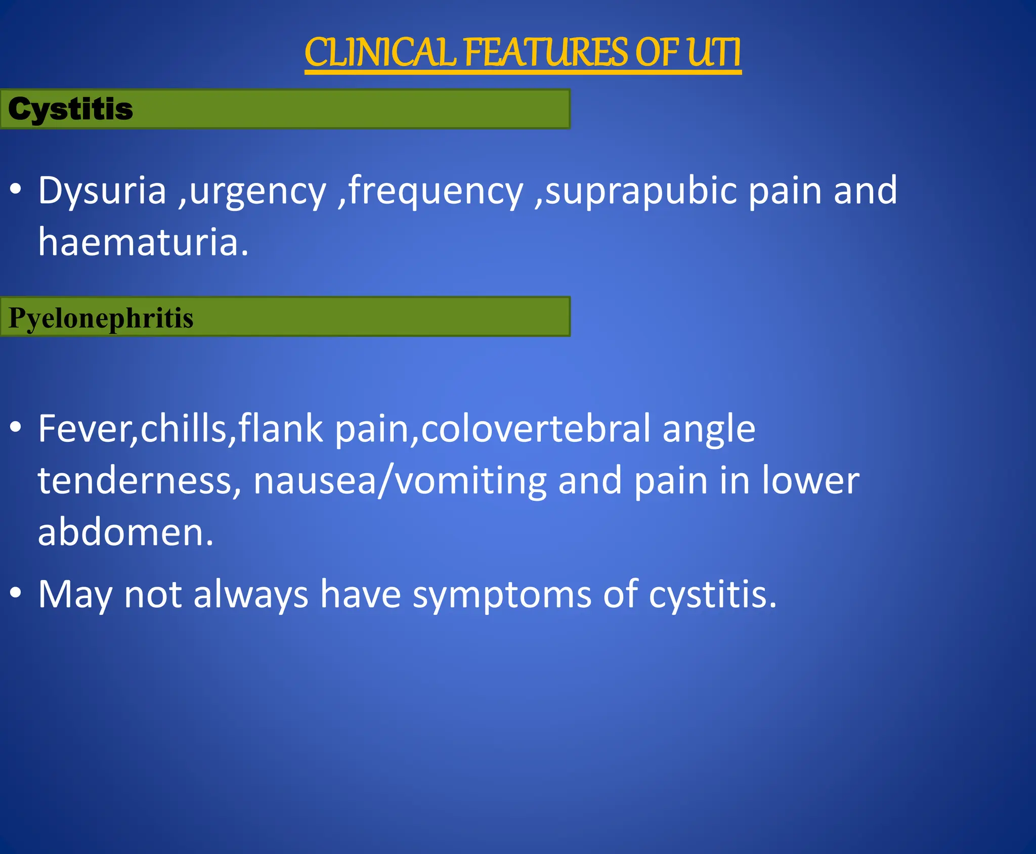 PowerPoint on Urinary Tract Infections(UTI) | PPTX