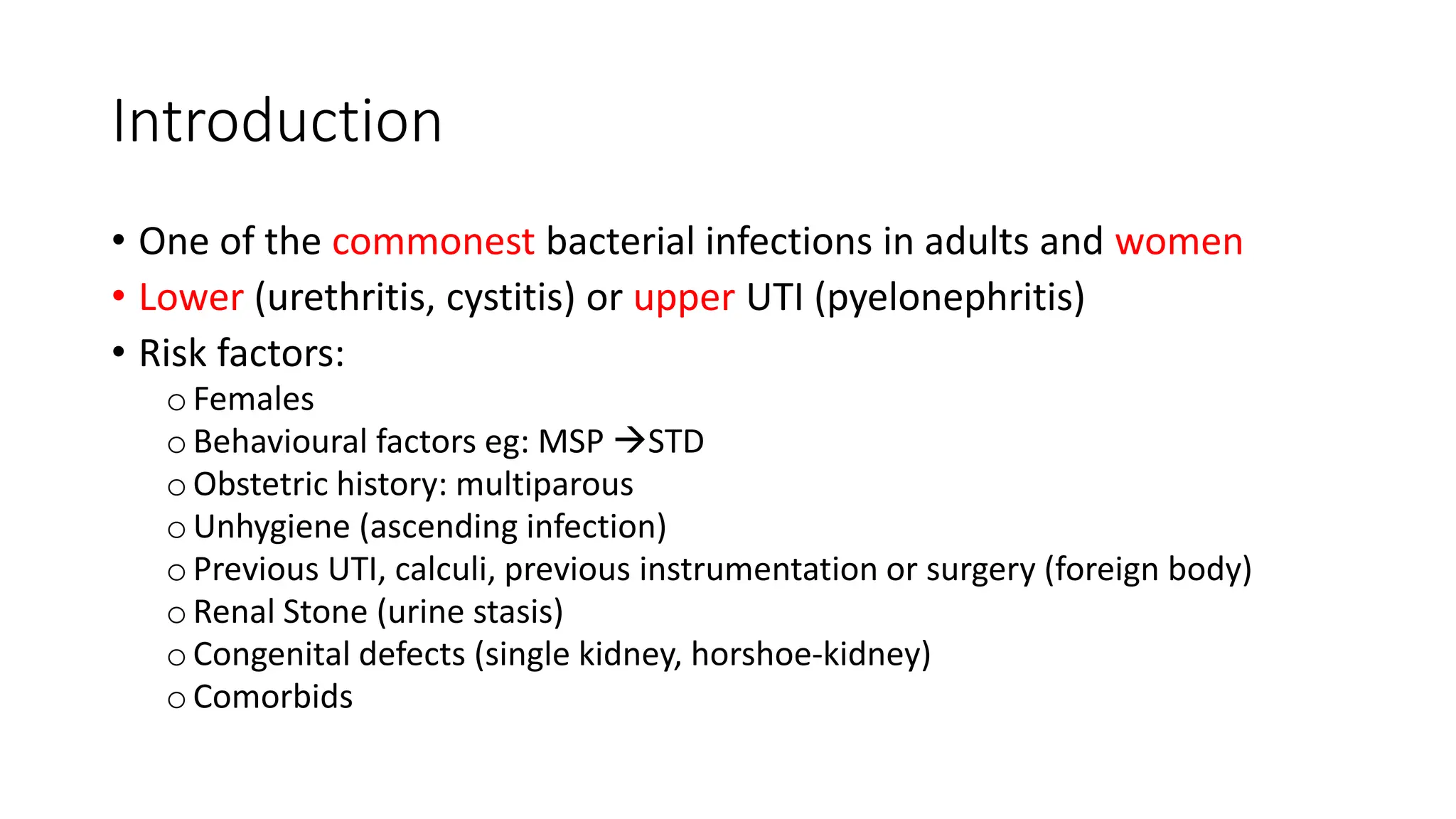 urinary tract infection UTI, infection, urinary | PPTX