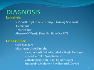 a lecture presentation about urinary tract infection | PPT