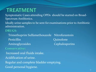 a lecture presentation about urinary tract infection | PPT