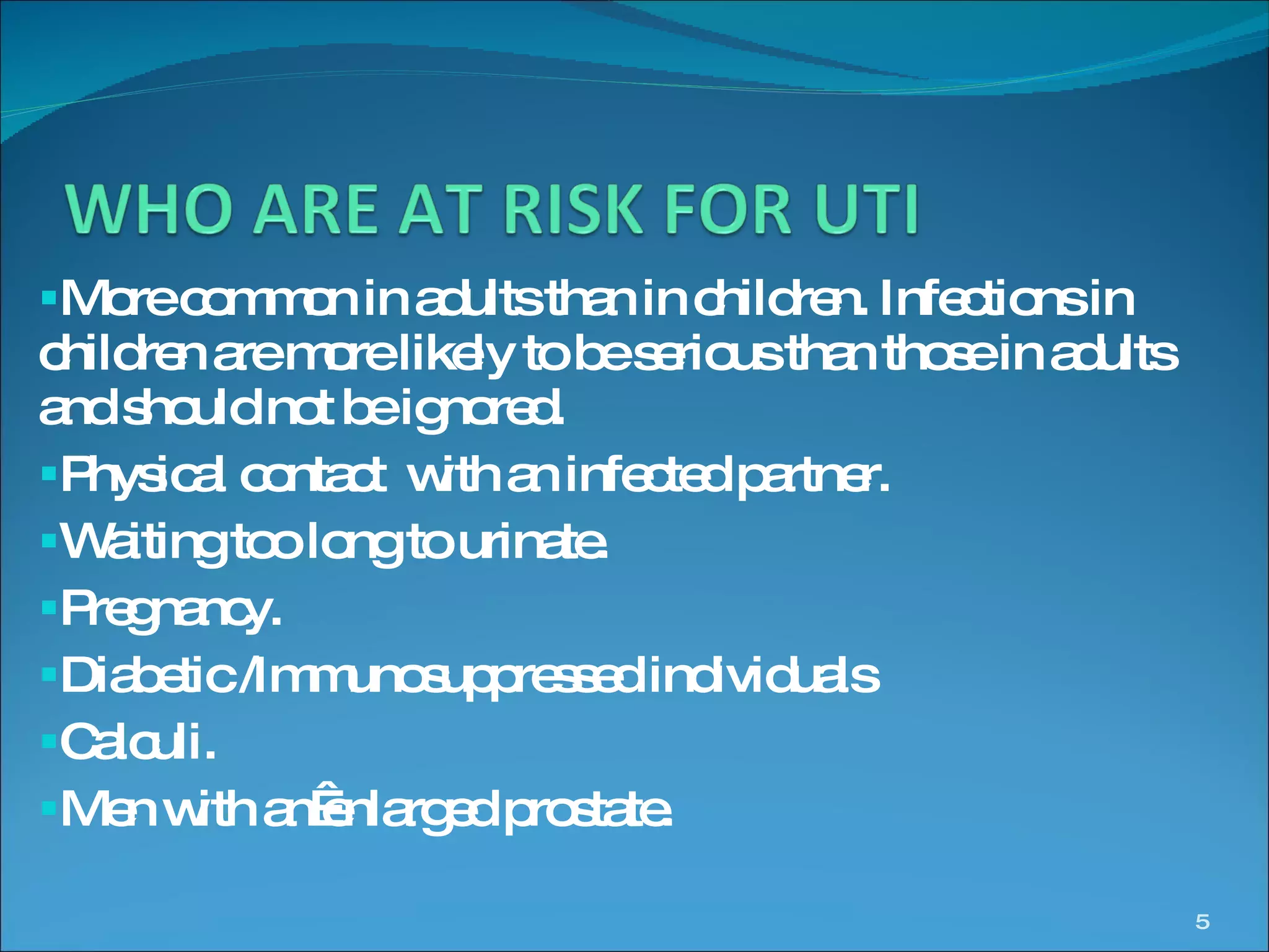 UTI- Urinary Tract Infection | PPT